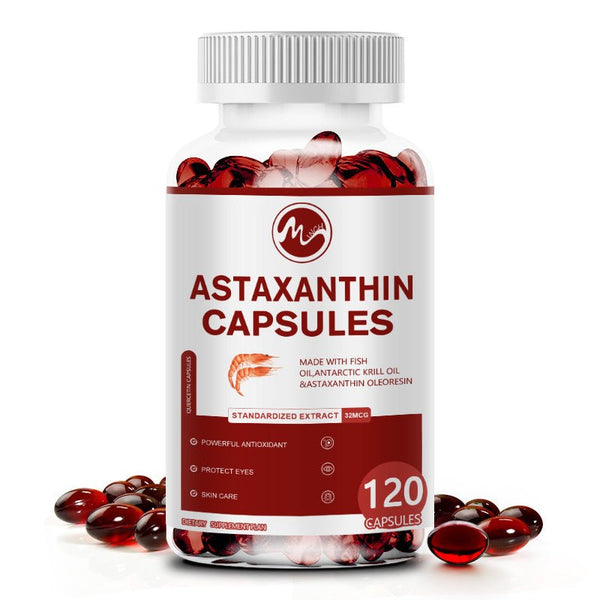 Minch Astaxanthin Capsules With Epa & Dha Supports Eye Cardiovascular ...
